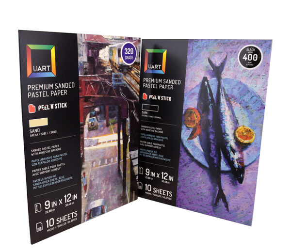 UART Premium Sanded Pastel Paper with adhesive backing