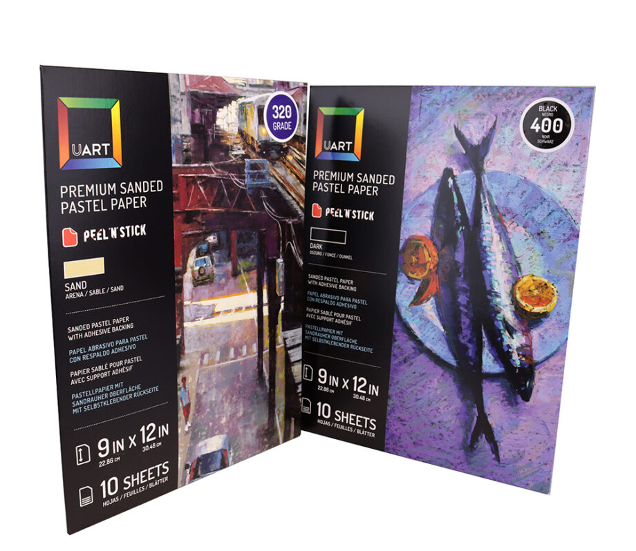 UART Premium Sanded Pastel Paper with adhesive backing